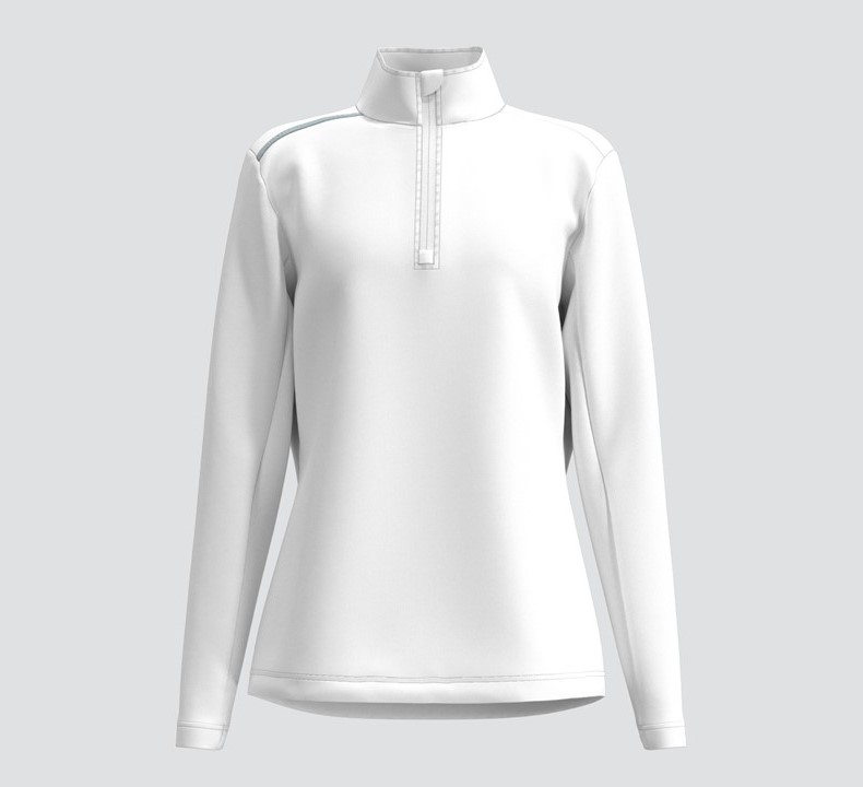 FORELSON Broadway 1/4 Zip Under Layering - White - Duncan Lambert Golf Shop